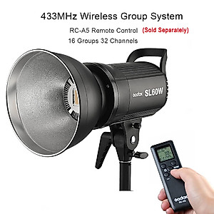 Godox SL-60W 60W 5600K Daylight Balanced LED Video Light Lamp Bowens Mount Studio Photography Lighting