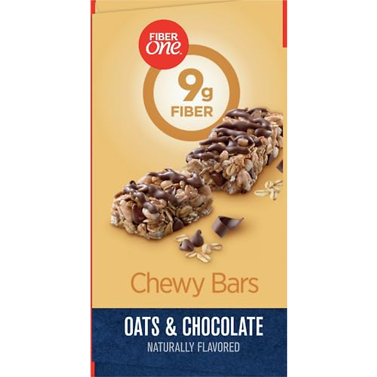 Fiber One Chewy Bars, Oats & Chocolate, Fiber Snacks, Mega Pack, 15 ct