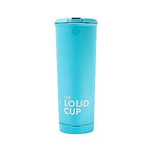 The LoudCup 20 oz Tumbler + Stadium Horn with Snap-Fit Lid (Bluejay Blue) - Insulated Cup Reusable Water Bottle Coffee Travel Mug - Worlds Loudest Cup for Game Day