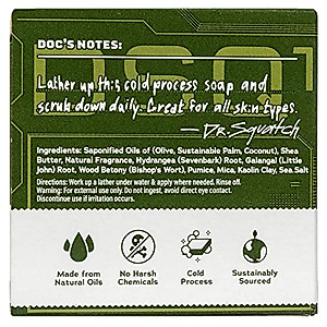 Dr. Squatch Spartan Scrub, 5 Ounce (Pack of 1), Green and Orange Swirl