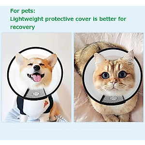 Himalayan Star Cat Dog Cone Collar pet Protective Cover , cat Dog Collars for After Surgery,to Prevent Pets from Licking Wounds (6# XS)