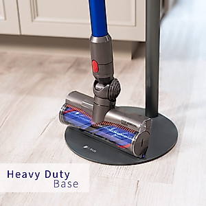 Life Finds Floor Stand Designed for Dyson Handheld Vacuums V6, V7, V8, V10, V11, V12, V15, No Drill Vacuum Stand, Docking Station, Accessory Mount, Black, LF-VFS1A