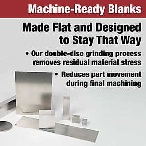 TCI Precision 4140 Carbon Steel Plate Sheet, 6-Side Precision Sized, Ground and Milled Flat Blanks .625” Thick X 12.000" X 11.750"