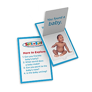 MindWare Seek-A-Boo Flip-and-Find Word Cards – Early Learning Resources for Toddlers & preschoolers – Great for Home or daycares – 40 flashcards & Parent Guide– Ages 3 Months+