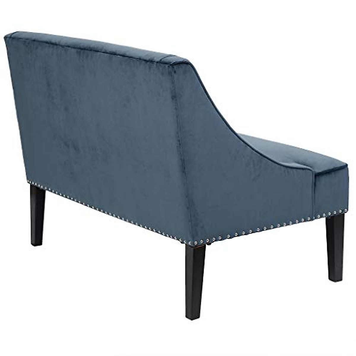 Madison Park Avalon Swoop Arm Settee Blue/Brown See Below, MP106-0383