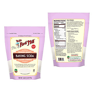 Gluten Free Baking Soda Bundle. Includes 1-16 Oz Resealable Bag of Bobs Red Mill Baking Soda. Bobs Red Mill Baking Soda is Certified Gluten Free, Non GMO & Kosher Comes with a BELLATAVO Fridge Magnet!