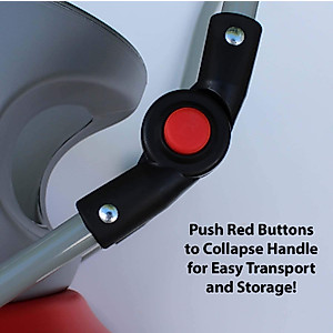 Flexible Flyer Portable Snow Stroller Baby Sled. Toddler Boggan Infant Sleigh, red, 33 x 14 x 17 inches