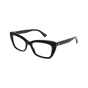 Gucci Cateye Eyeglasses GG0165O 001 Black 51mm 0165
