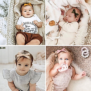 24PCS Baby Nylon Headbands Hairbands Hair Bow Elastics for Baby Girls Newborn Infant Toddlers Kids