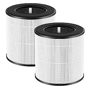 D10 Replacement Filter Compatible with Tailulu D10 HEPA Air Purifier, 3-in-1 H13 Grade True HEPA Replacement Filter, 360 Rotating D10 Filter, 2 Pack