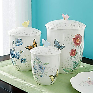 Lenox Butterfly Meadow 3-Piece Canister Set, 6.60 LB, Multi