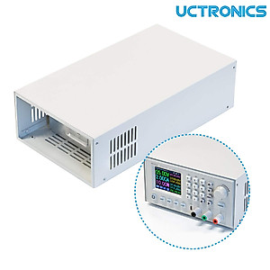 UCTRONICS 400W AC to DC Power Source and Case, Switching Power Supply Constant Voltage Stabilized Regulator and CNC Housing Bundle for Riden RD6006/RD6006W