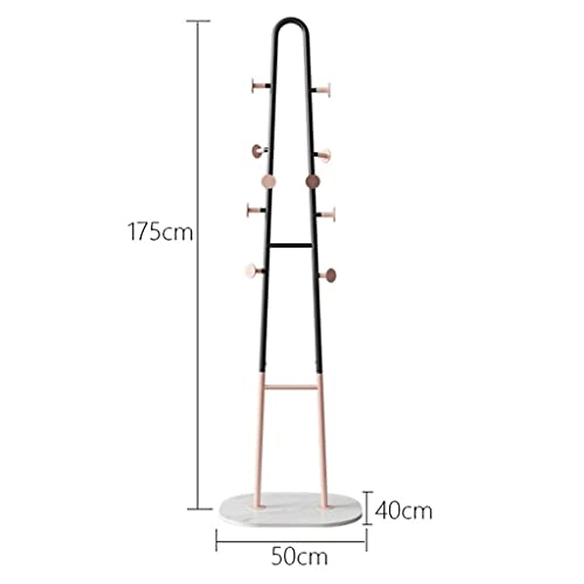 DOUBAO Nordic Floor Coat Hanger Bedroom Home Hanger Wrought Iron Hanger Bag Hanger Home Coat Hanger