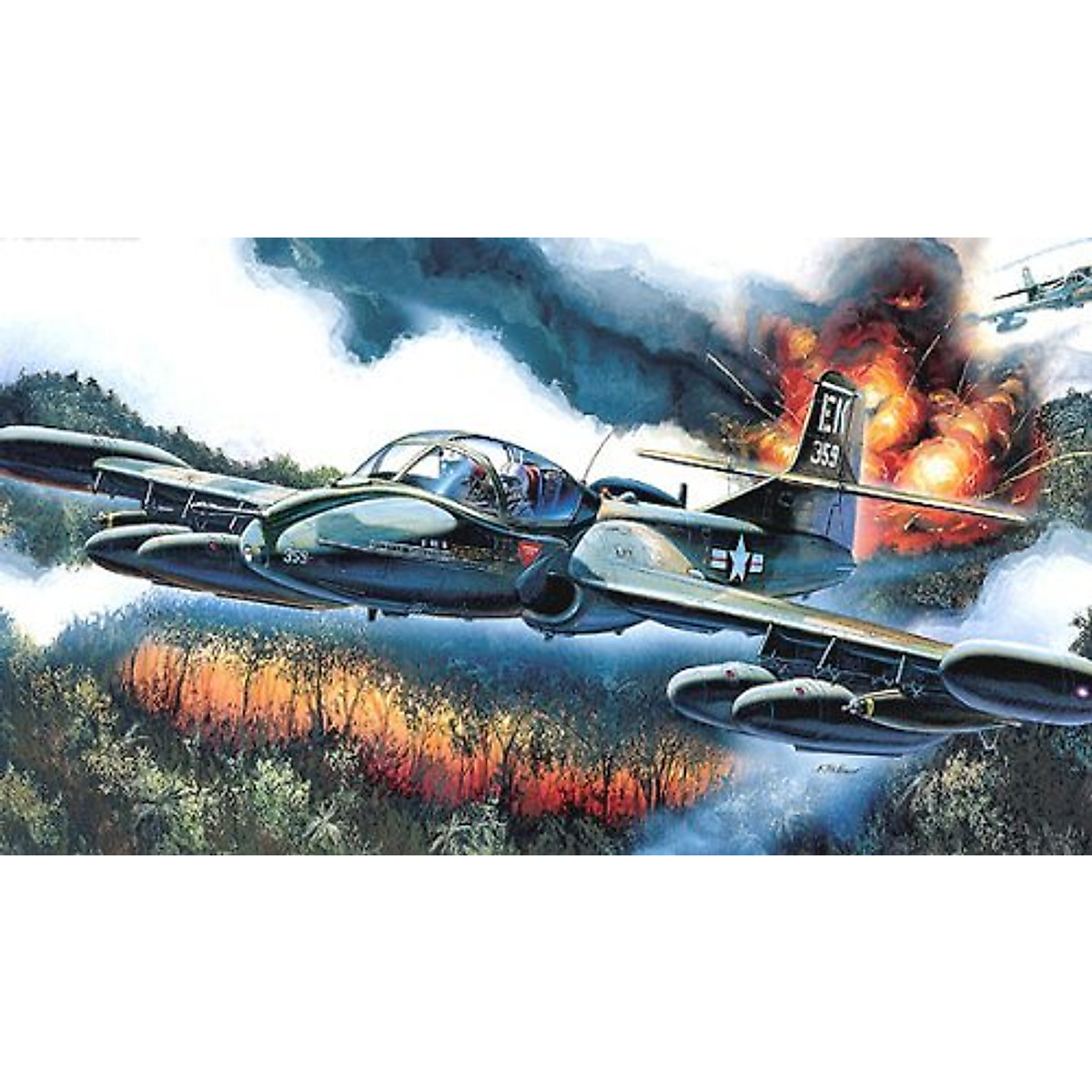 Academy Hobby Model Kits Scale Model : Airplane & Jet Kits (1/72 A-37B Dragon Fly)