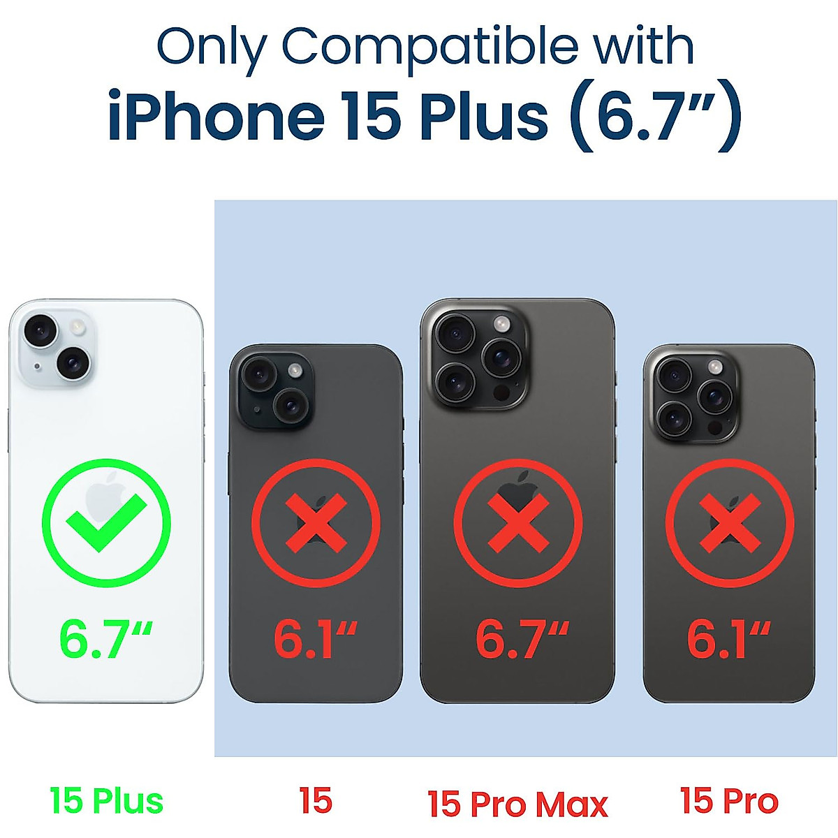 Hi Space Case Compatible with iPhone 15 Plus 2023 6.7 Inch, Slim Shockproof Full Body Rugged Hard Protective Cover, Datura Mandala