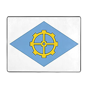 LIICHEES Flag of Dry Waters, Dream SMP Area Rug 63x48in Washable Rugs for Living Room Bedroom Large Rug Indoor Decorative Carpet Yoga Mat