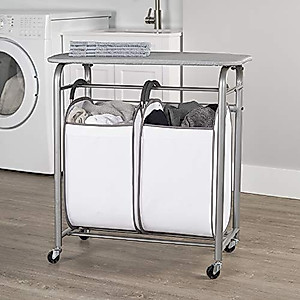 neatfreak! Easy Access Double Laundry Sorter w Folding Table