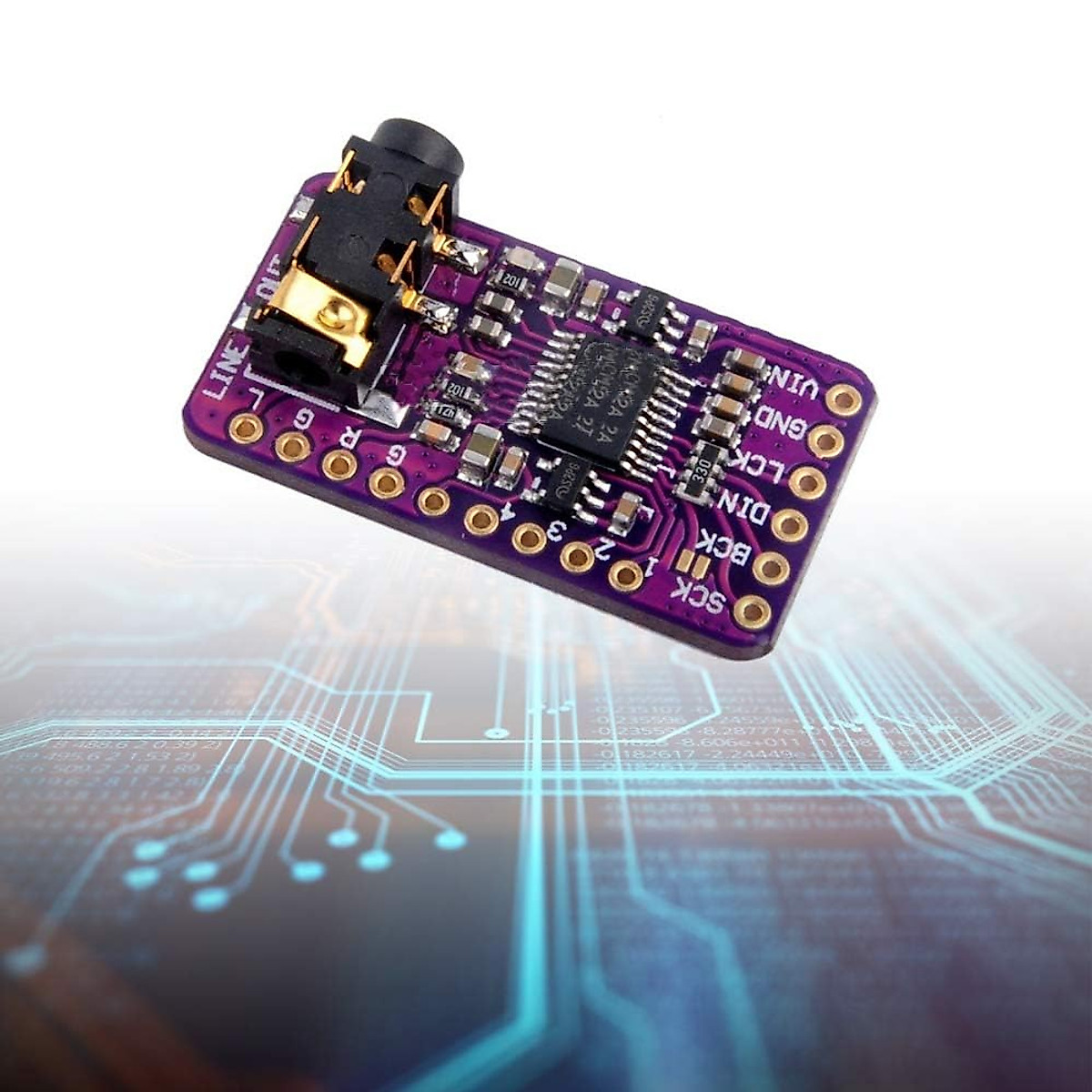 Comimark 1Pcs Interface I2S PCM5102 DAC Decoder GY-PCM5102 I2S Player Module for Raspberry Pi