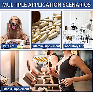 ZIGMEEY 15 Piece Capsule Filling Machine Kit for Pill Filler - All Sizes 000 00 0 1 2 3 4 5, Micro Lab Spoons, Herb Powder Tamper Tool, Spatula Scoop, Versatile for Medication & Supplements