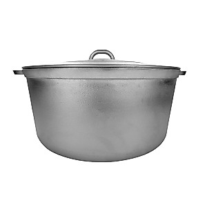Uniware 9900 Super Quality Aluminum Caldero,Dutch Oven, 23.4 QT,Silver (42cm (16.5-Inch))