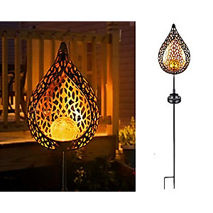 INVURA Garden Solar Lights Outdoor, Decorative Pathway Light for Lawn, Yard, Patio, Waterproof and Fast-Charging Panel