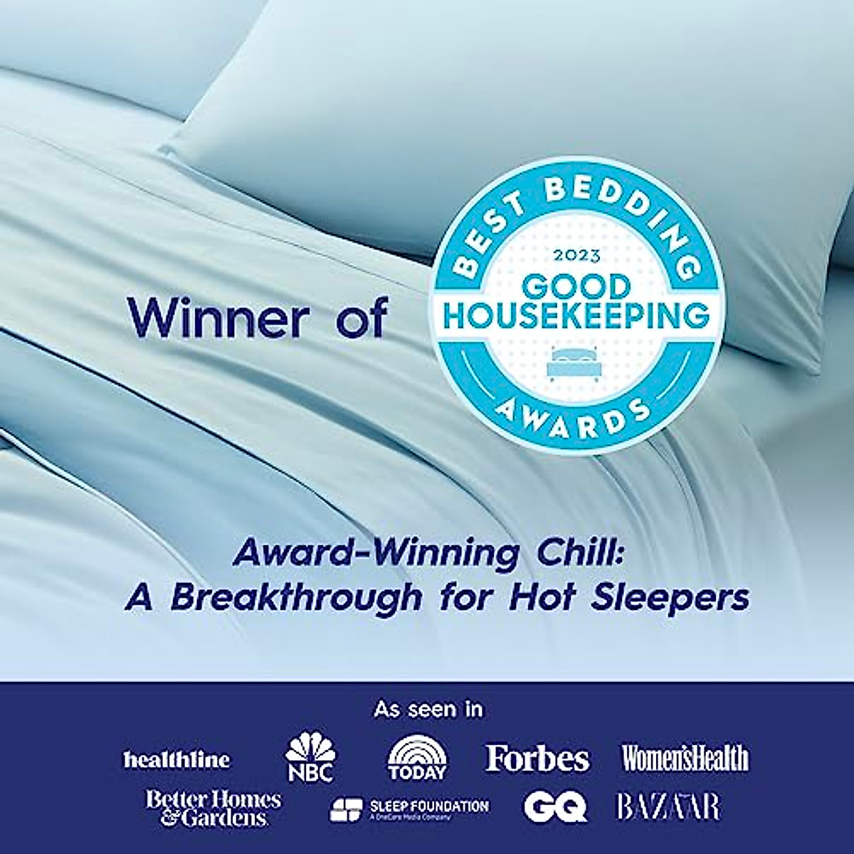 REST Evercool™ Cooling Comforter, Cooling Blanket for Hot Sleepers, Night Sweats, Menopause Hot Flash. Buttery Soft, Nontoxic, Hypoallergenic, Machine Washable, All Season Duvet, Blue Queen 90"x90"