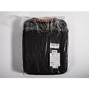 MoKo 9-11 Tablet Shoulder Sleeve Bag, Fits iPad Pro 11, iPad 9/8th 10.2, iPad Air 5/4th 10.9, iPad 10th 10.9, Surface Go 3/2 10.5, Tab S8/S9 11, Polyester Bag with Concealed Hand Strap, Black & Gray