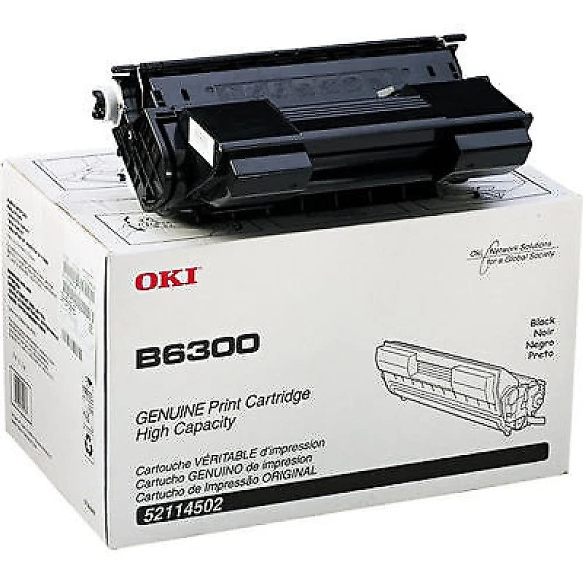 OKI 52114502 B6300 B6300DN B6300N B6300NMX Toner Cartridge (Black) in Retail Packing
