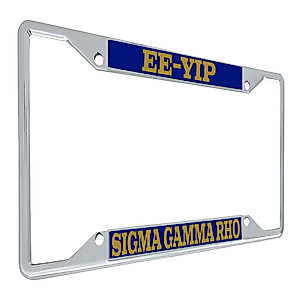 Desert Cactus Sigma Gamma Rho Car Accessories SGRhos Sigmas Metal License Plate Frame and Tag Holder for Front or Rear of Vehicle (Metal - Call Tag)