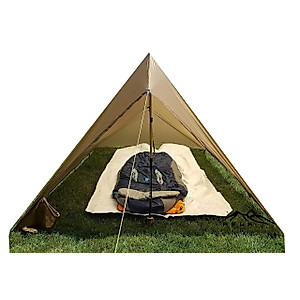 RELK Ultralight Tyvek Ground Cloth - Tyvek Tarp - Tent Footprint with Grommeted Corners - Backpacking or Camping - 4.5 Ft x 8 Ft