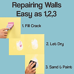 Do it Best Drywall Repair Kit- DAP Drydex (2Pack)- Joint Compound Spackle Patch- Nail Hole Filler- Wall Putty- Plaster Repair- Bundled w/Sanding Block & 3 Pack Putty Knife Set