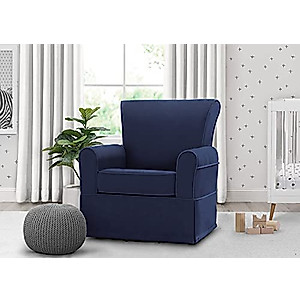Delta Children Benbridge Glider Swivel Rocker Chair, Navy