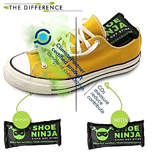 Shoe Deodorizer Inserts - Shoe Odor Eliminator - Activated Charcoal to Absorb Shoe Smell - Pack of 2 Shoe Smell Eliminator with Nail Clippers