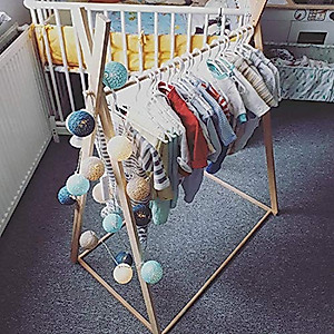 Tosnail 40 Pack Plastic Children's Hangers - White