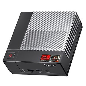 Trycoo HA-3 Mini PC,AMD Ryzen 5 5500U Processor(4.0Ghz),16GB RAM 512GB SSD,Windows 11 Pro Mini Desktop Computer,4K@60Hz Output HD 2.0/Type-C/WiFi 6 /BT5.2 /USB3.2 /Gigabit Ethernet/