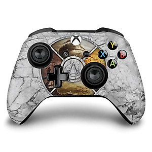 Head Case Designs Officially Licensed Assassin's Creed Logo Brotherhood Graphics Vinyl Sticker Gaming Skin Decal Cover Compatible With Xbox One X Console and Controller Bundle