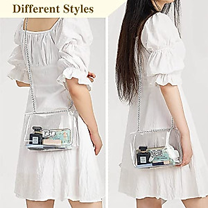 COROMAY Clear Purse for Women, Clear Bag Stadium Approved, Clear Crossbody Bag for Women