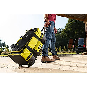 RYOBI RSSLTB2 Tool Bag with Wheels,Black, Yellow,Large