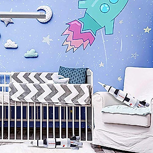 ArtCreativity Saturn Rocket Plush Toy for Kids, 18.5 Inch Space Shuttle Stuffed Toy with Realistic Details, Space Room Décor, NASA Spaceship Nursery Décor, Great Outer Space Toys for Boys and Girls