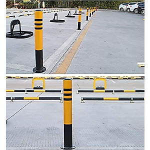 Parking Barrier Features Reflective Tape,Car Park Driveway Guard Saver,Easy Installation Private Car Parking Space Lock,Protect Your Parking Space