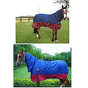LOVEPET High-end Extra-Thick Windproof and Rainproof Winter Horse Blanket, 600D Oxford Cloth, Filled with 320g Cotton