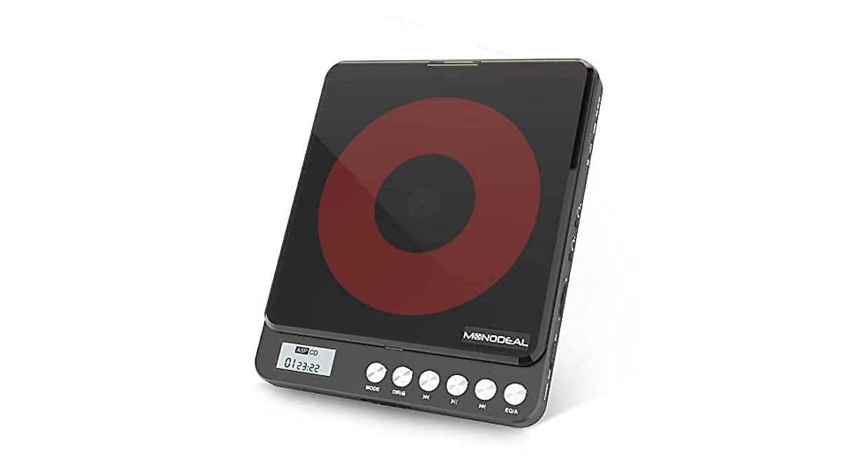 Portable CD Player with Speakers - Rechargeable & Anti-Skip | MONODEAL