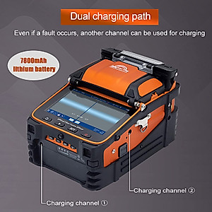Signal fire AI-9 Optical Fiber Fusion Splicer, Splicing Heating Machine with 5 Seconds Splicing Time Melting 15 Seconds Heating, Optical Fiber Cleaver FTTH Kit for Optical Fiber & Cable Projects