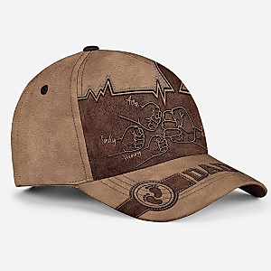 Personalized Fathers Day Hat, Fist Bump Hat, Customized Daddy Hat, Custom Dada Hats, Grandpa Baseball Cap 4