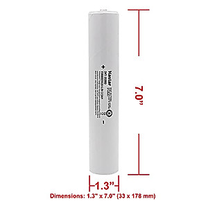 Kastar Batter 1-Pack Ni-MH 6.0V 3.5AH Replacement for Maglite 40070131 40070149 40070249 405462100, Maglite 108-000-817 108-817 108-000-439 108-439, INTEC IMT-3500D, ESR4EE3060 ET2600D, ESR8EE5920