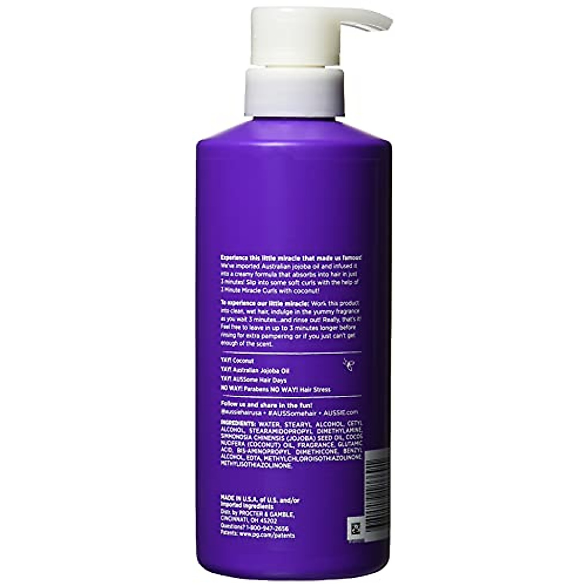Aussie 3 Minute Miracle Curls Deep Conditioner, 16 Ounce (Pack of 6)