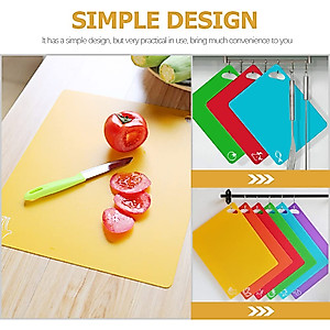 iplusmile Cutting Board Mats Set, Countertop Chopping Block Flexible Plastic Kitchen Chopping Board Colored Mats for Fruit Vegetables Meat, Dishwasher Safe, Set of 4