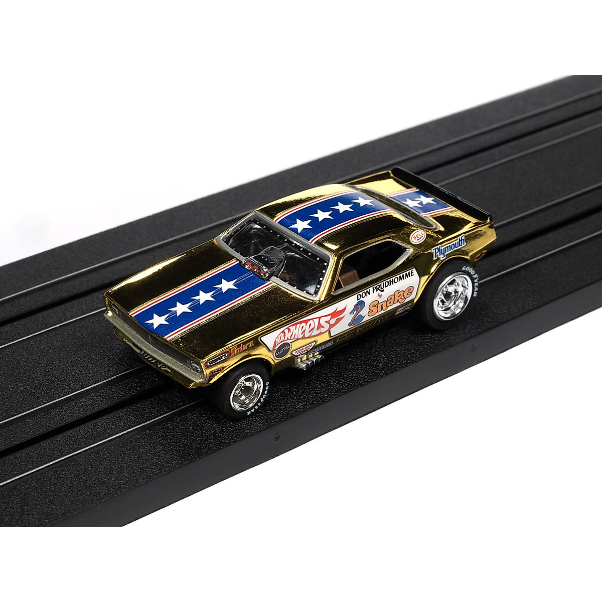 Auto World 4Gear R26 Don The Snake Prudhomme - 1970 Cuda Funny Car HO Scale Slot Car