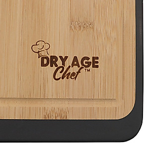 Dry Age Chef German Stainless Steel Chef/Butcher Knife & Hybrid Cutting Board Combo