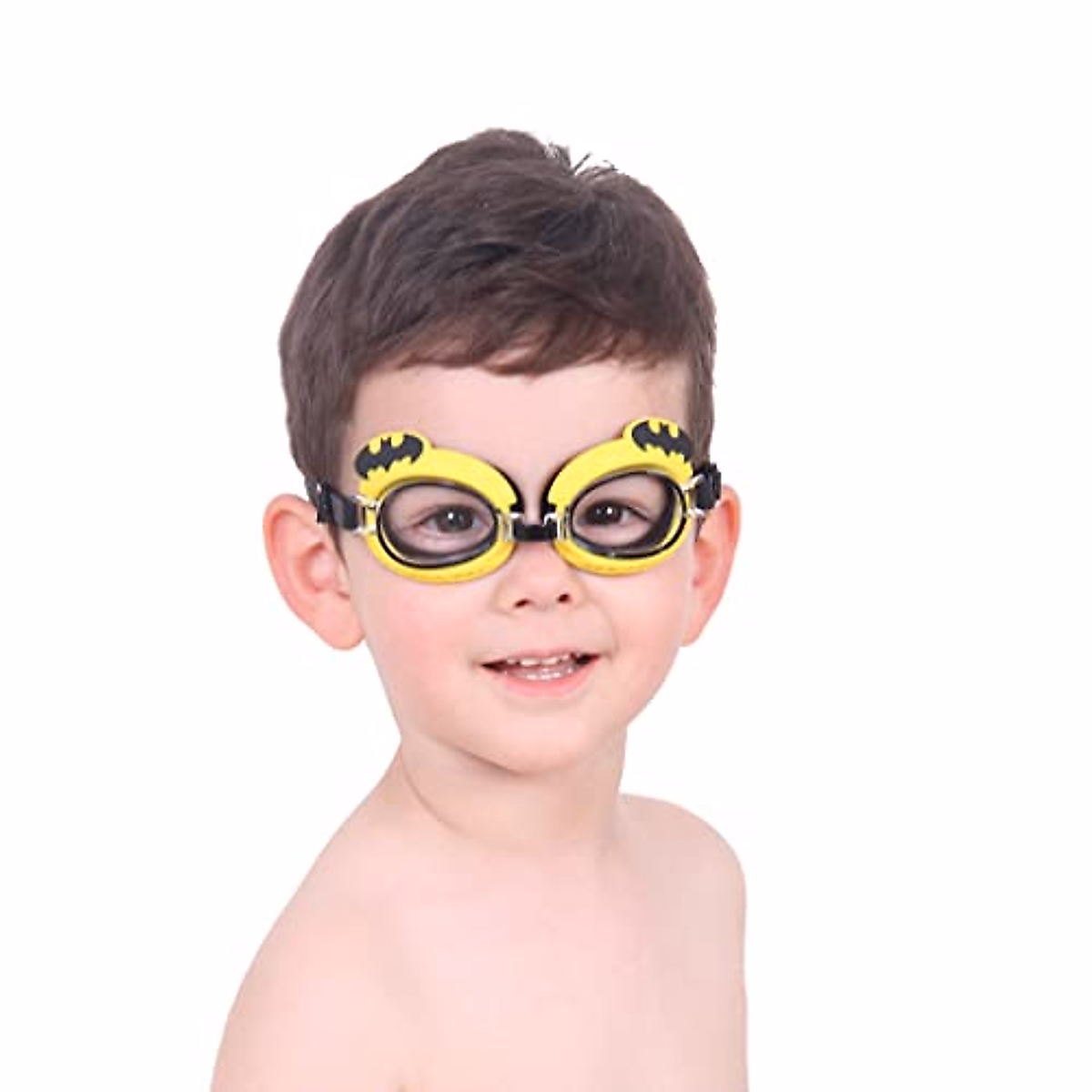 OverArm kids goggles for swimming 3-6 - Swimming Goggles for Kids under 10 (Ages 3-6) Recommended by Olympic Swimmers (Batman)